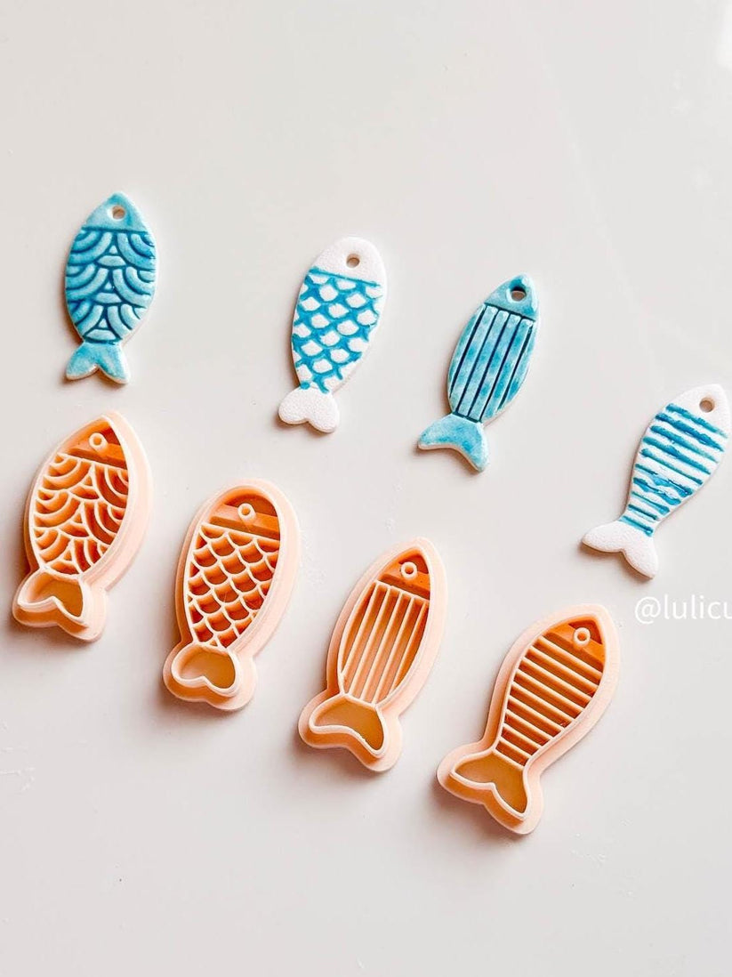 Fish Imprint Details Clay Cutter – LuliCutters